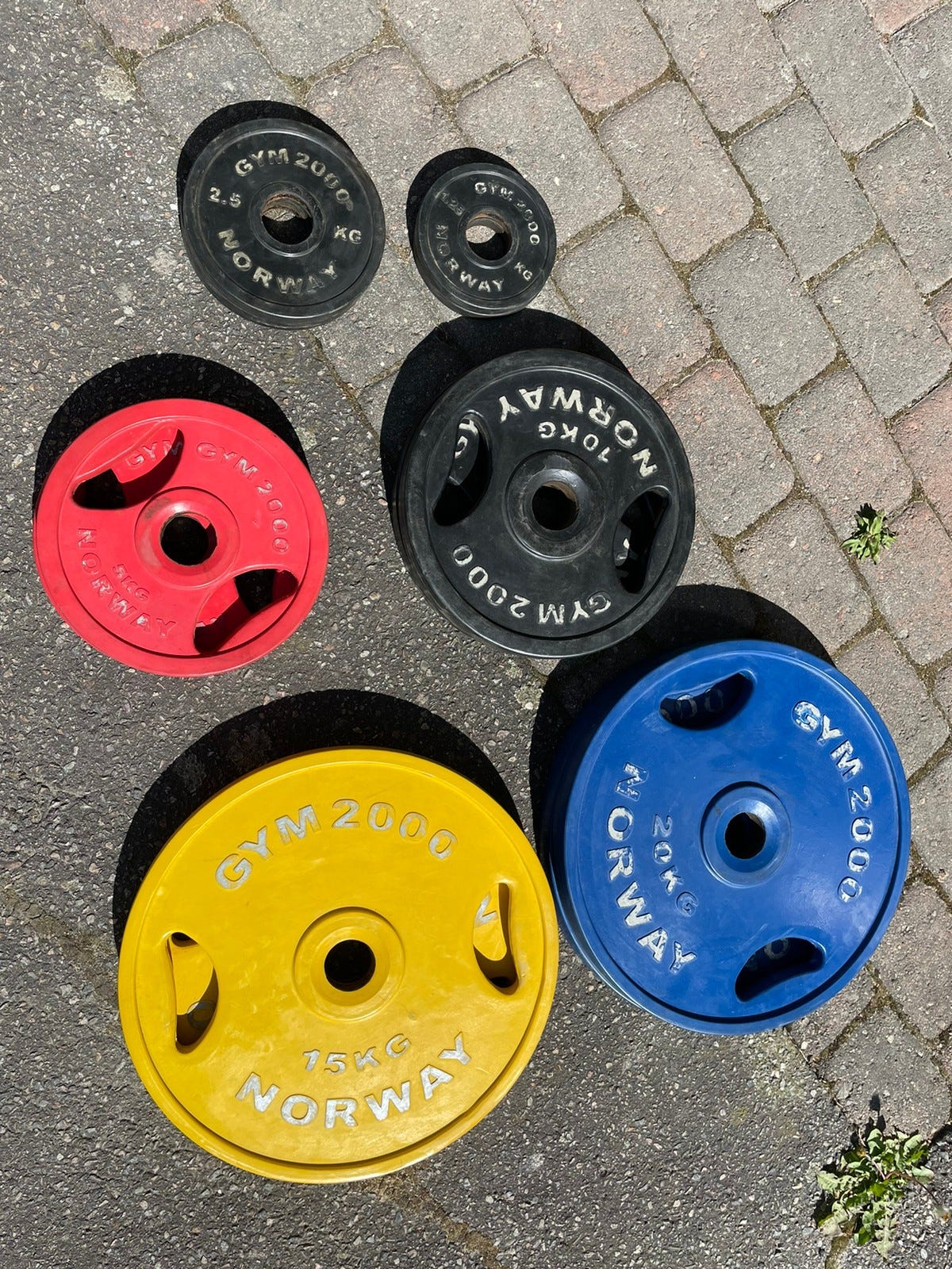 Gym 2000 vektskiver - 1,25 - 20kg | FINN torget