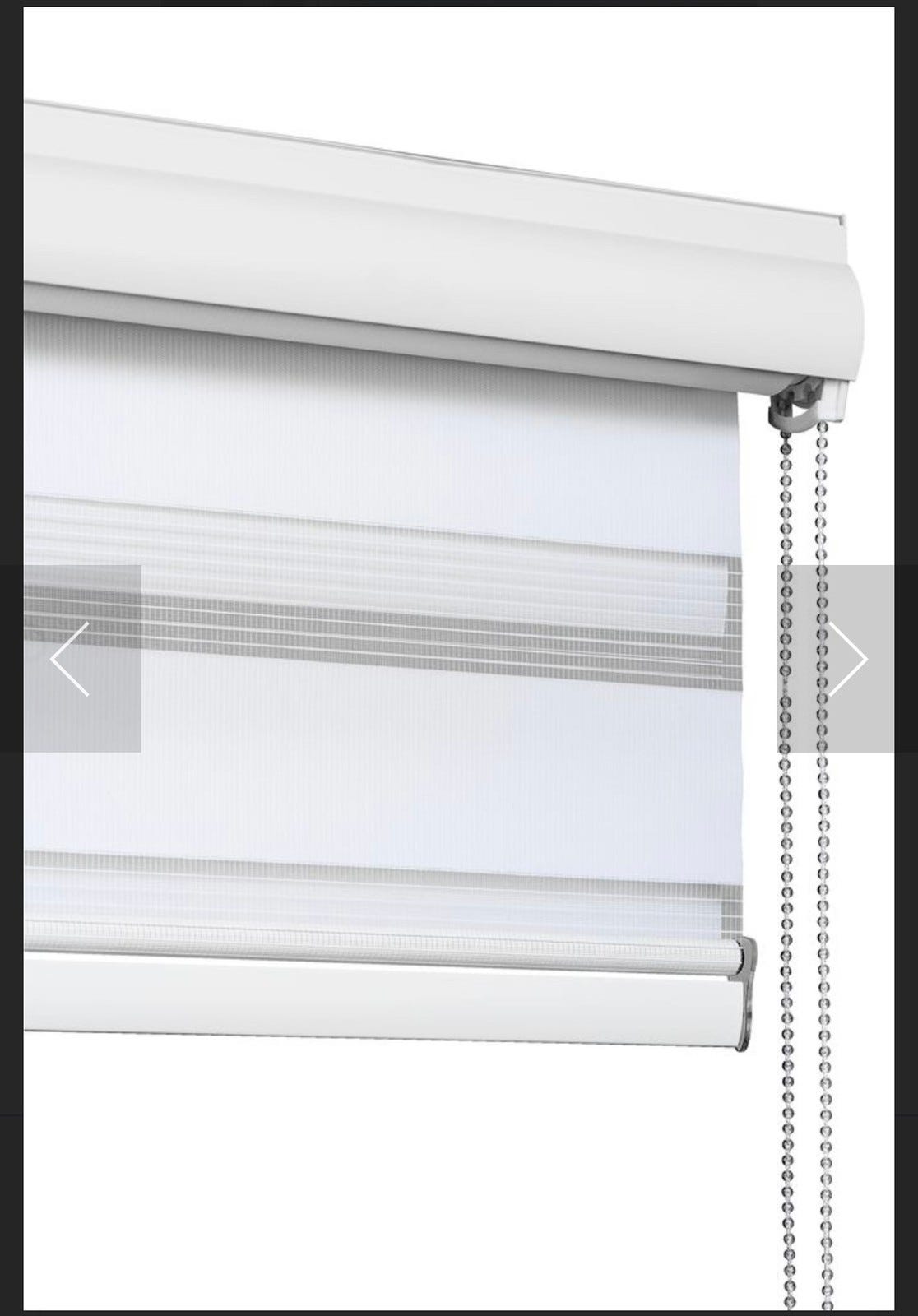 Rullegardin Duo ALSTEN Hvit 60x180 har 3 stk NY | FINN-torget