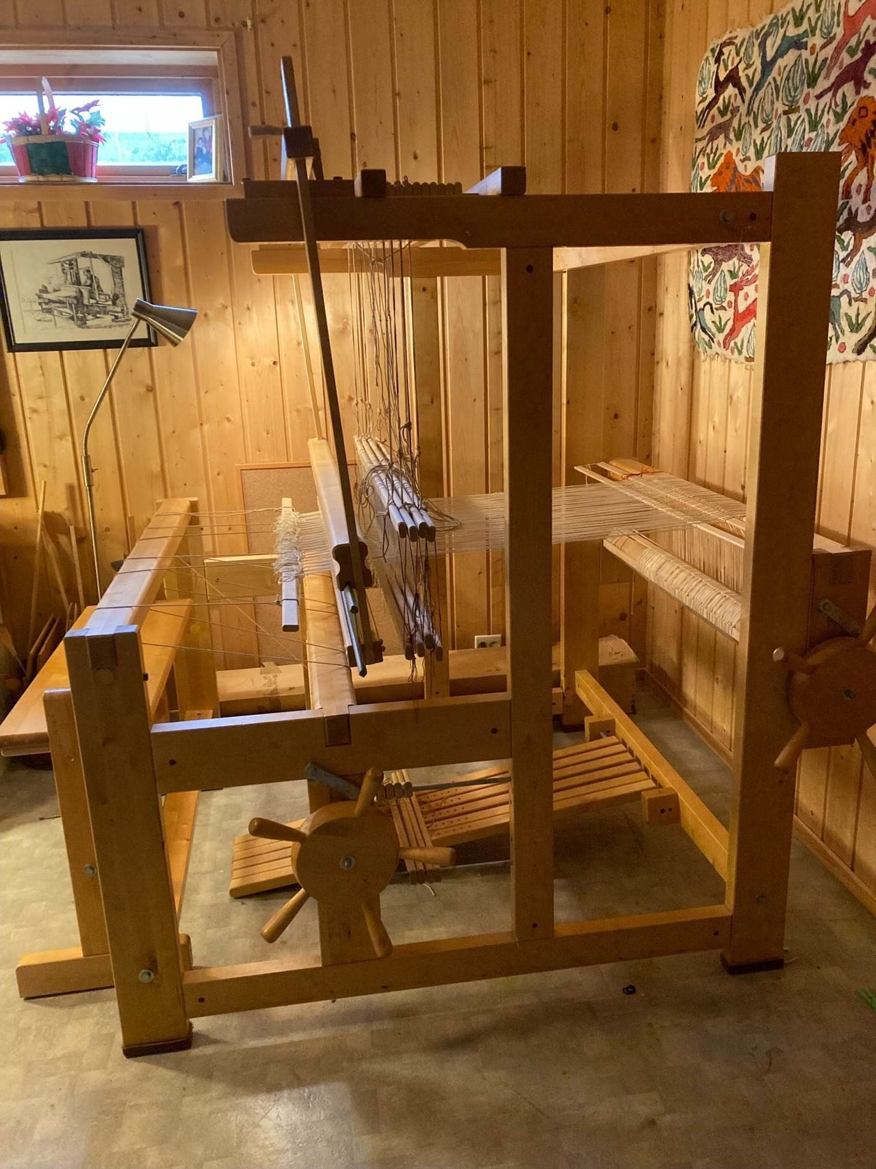 Flatvev i Finsk Bjørk fra Tele-Flid Stor vev | FINN-torget