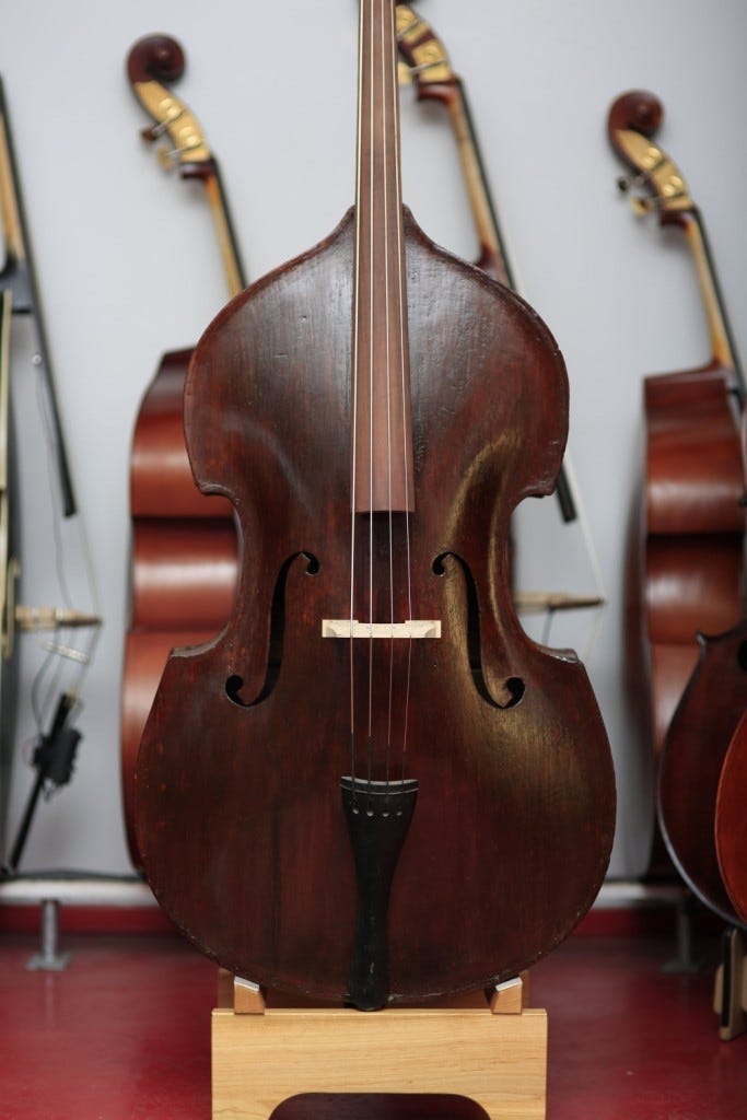 Rumensk kontrabass 3/4, semi-gloss svart | FINN-torget