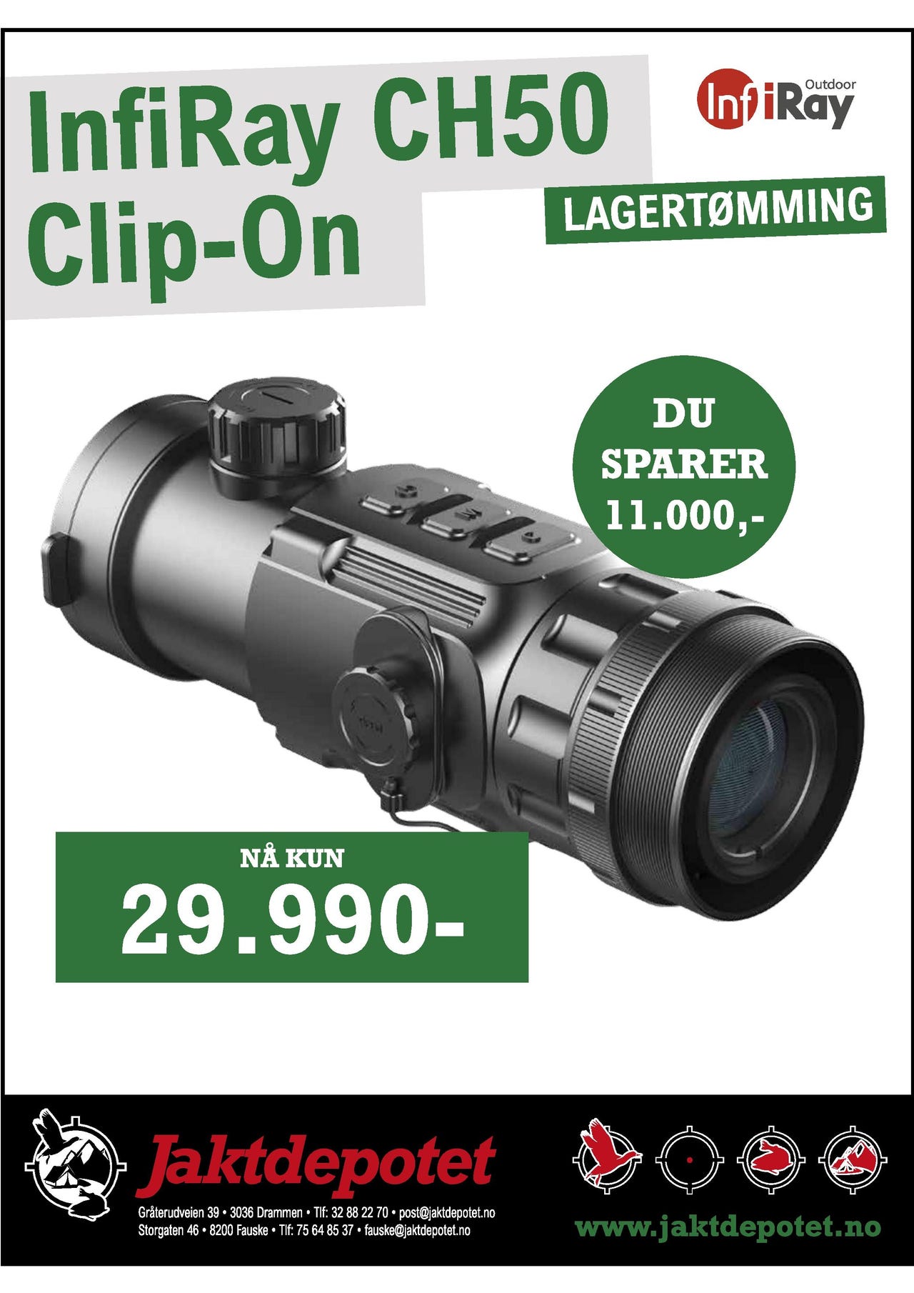 LAGERTØMMING INFIRAY CH50 TERMISK CLIP ON | FINN torget