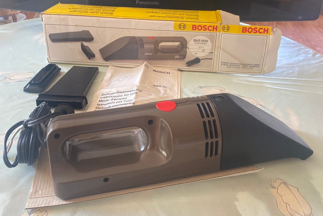 Ny pris. Ubrukt Retro Vintage Bosh Bas 1000 bilstøvsuger | FINN torget