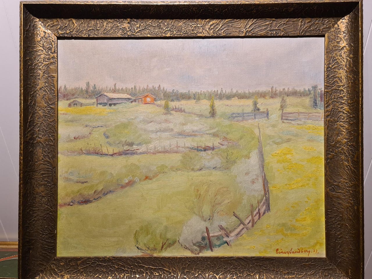 Einar Sandberg, oljemaleri fra Mæhlum setra. | FINN-torget