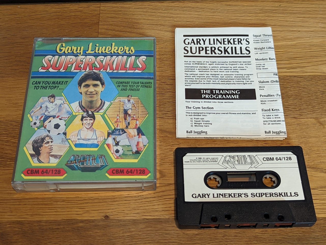 Gary Lineker's Super Skills (Gremlin) for Commodore 64 | FINN-torget