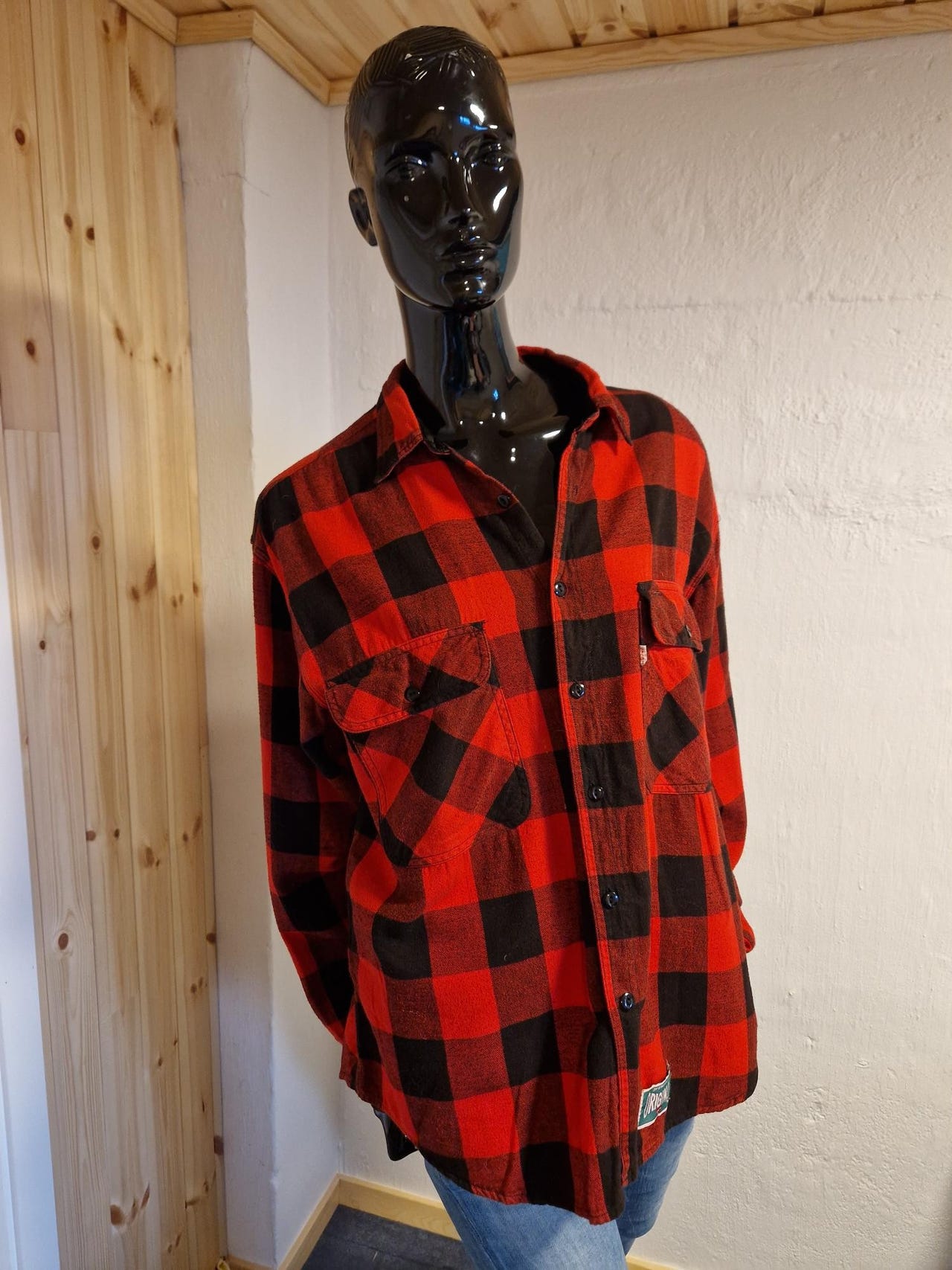 Vintage Levis rutete skjorte M | FINN-torget