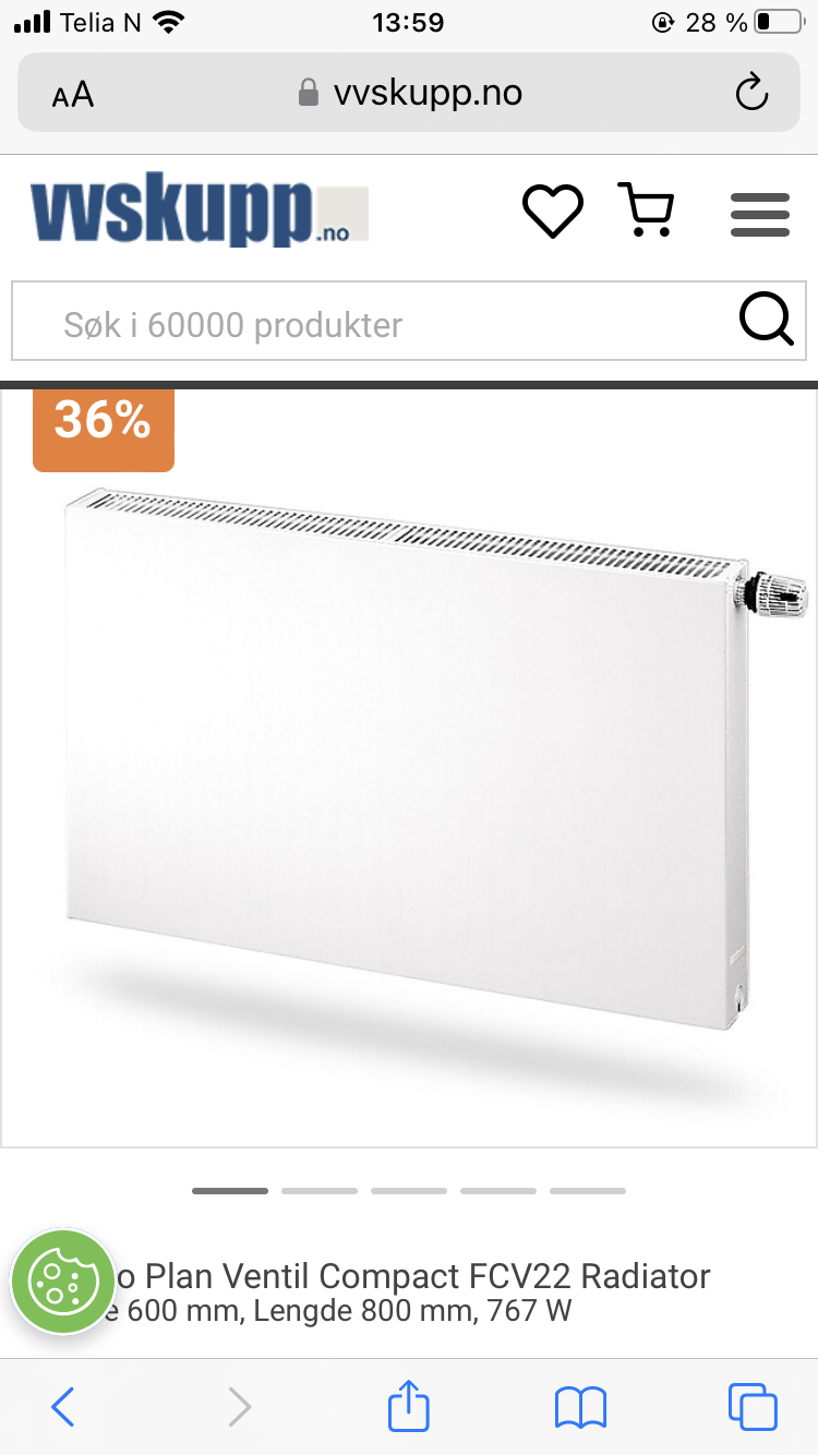 Radiator Purmo plan ventil compact FCV22 | FINN-torget