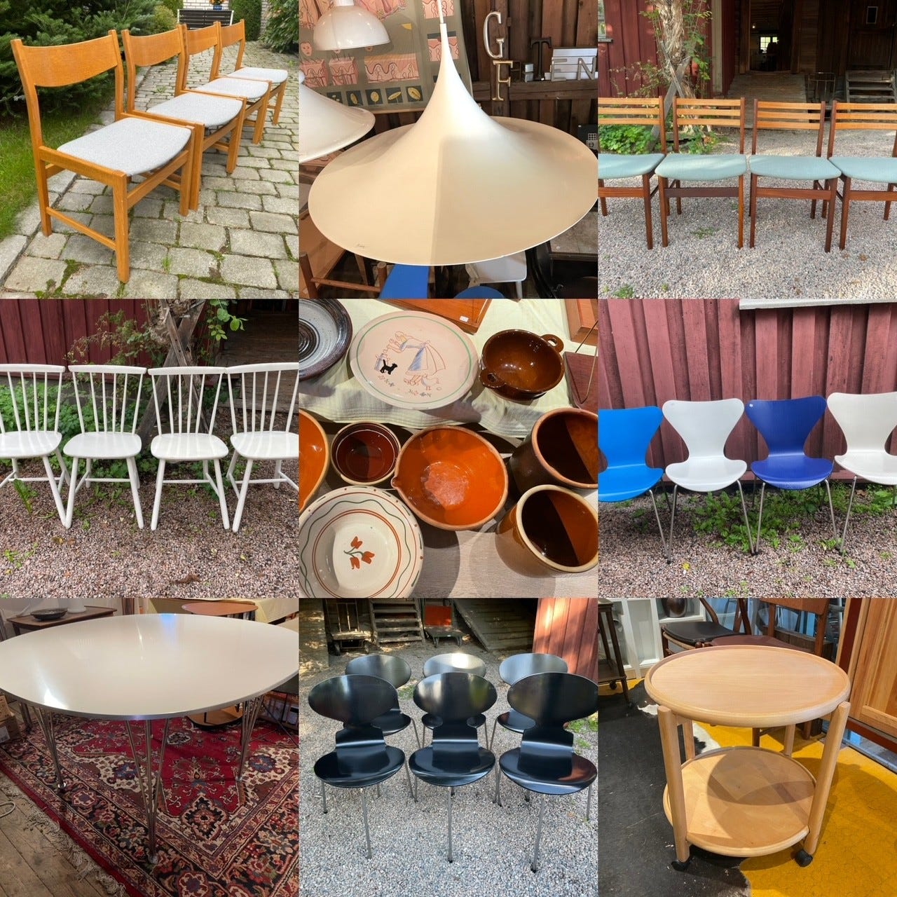 LØRDAGSåpent 2. september; danske lamper, stoler og bord! | FINN-torget