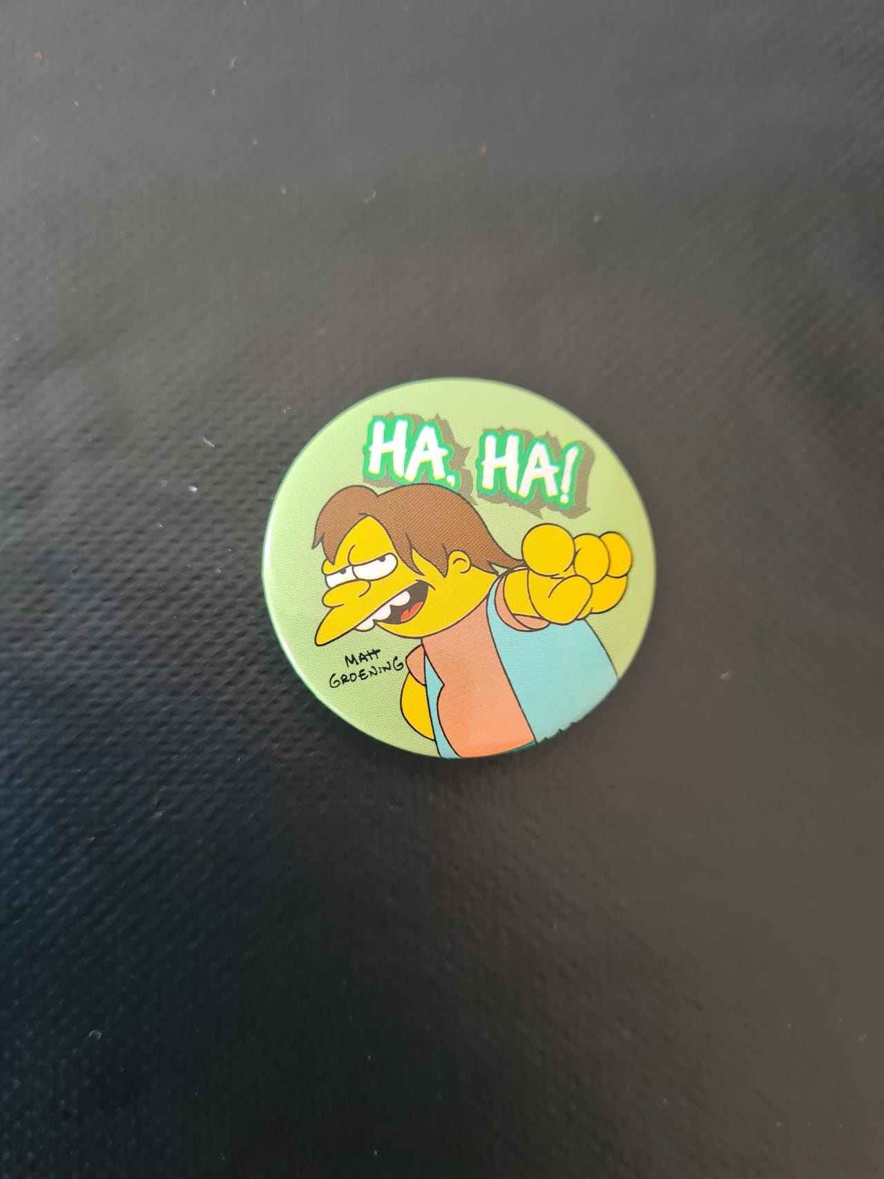 Nelson Mandela Muntz, The simpsons, Matt Groening pin/brystnål | FINN ...