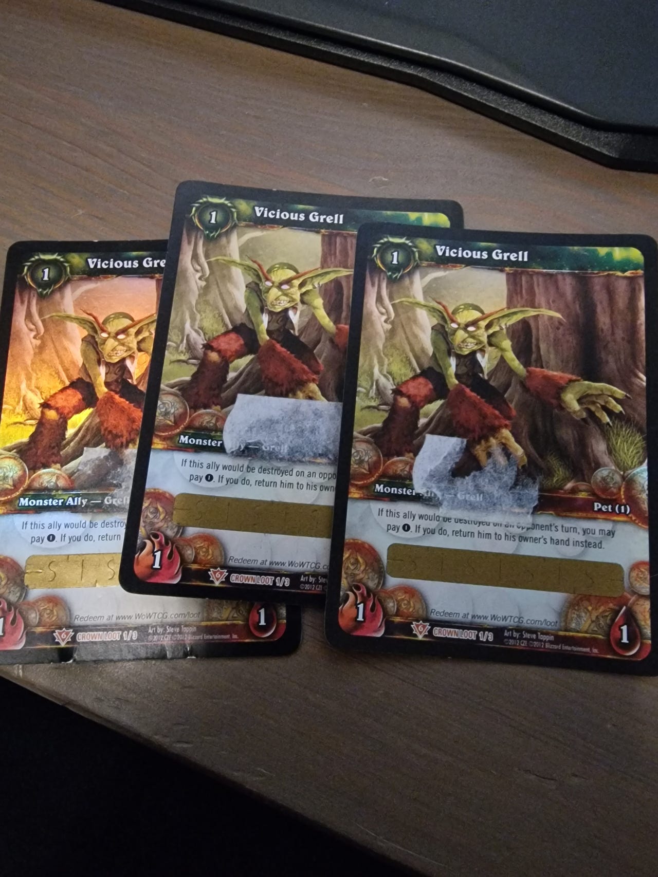 WOW TCG Loot card Vicious Grell | FINN-torget