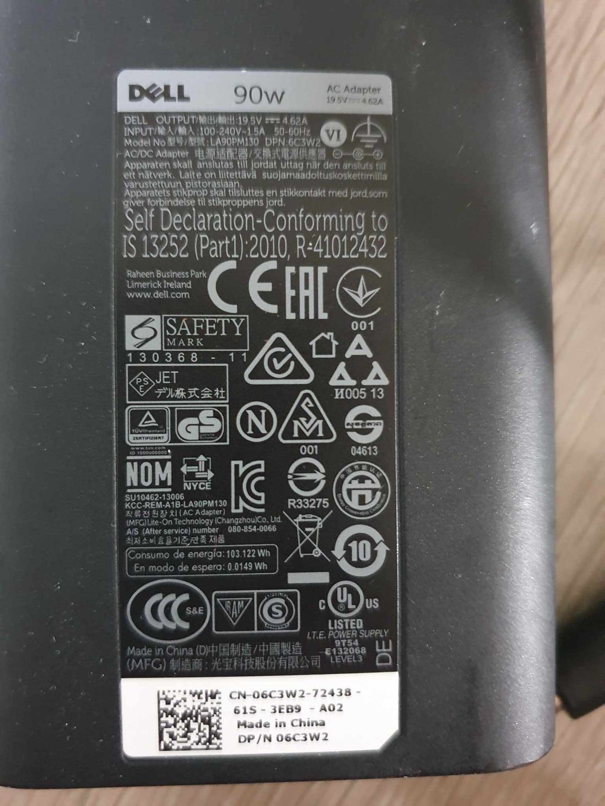 Dell Lader 90W, 19.5V, 4.62A | FINN torget