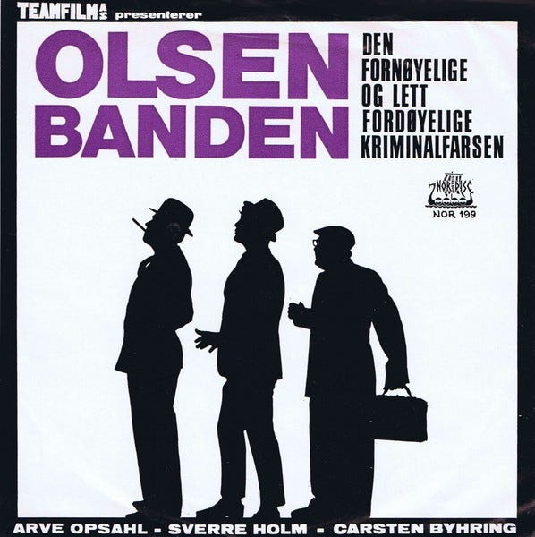 EP - Arve Opsahl, Carsten Byhring og Sverre Holm – Olsen Banden (1969 ...