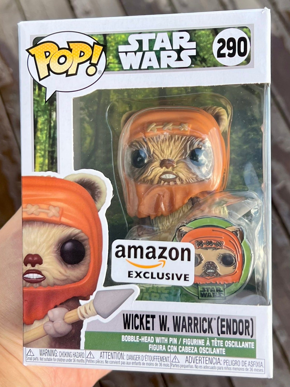 Funko Pop! Wicket W. Warrick (Endor) W/ Pin | Star Wars (290) | FINN torget