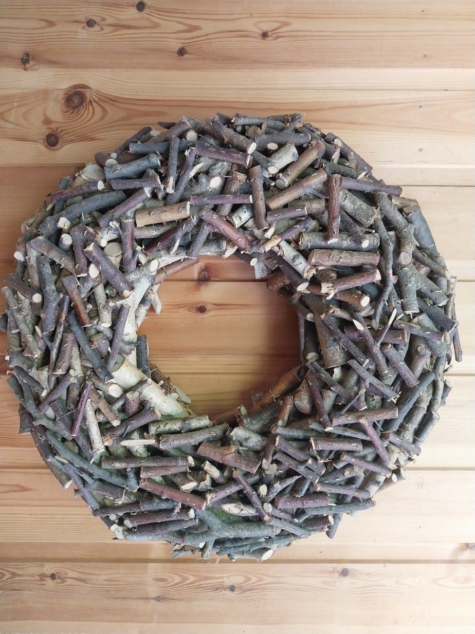 Dekorativ Krans i Tre 50 cm i diameter | FINN-torget