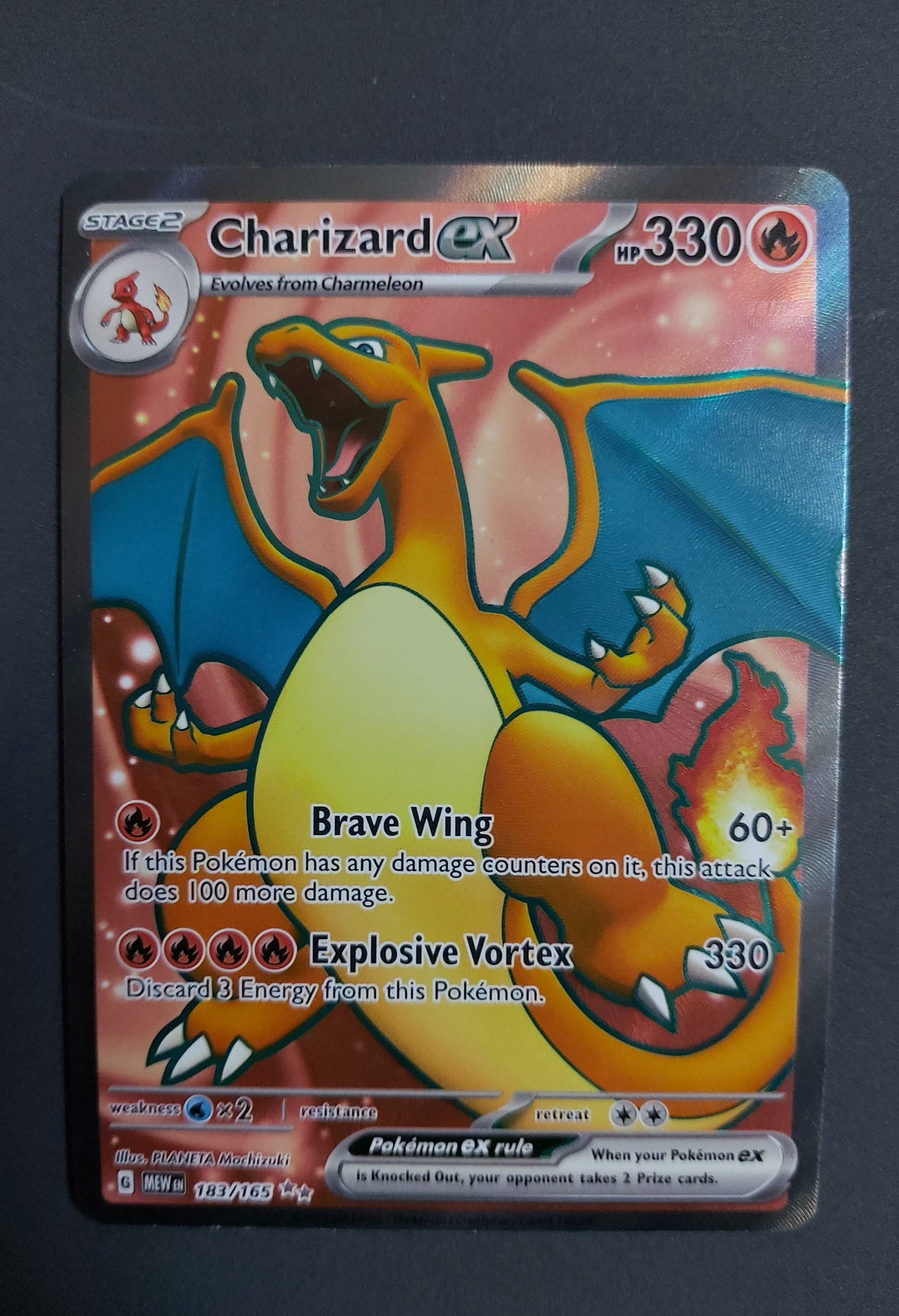 Pokemon 151: Charizard Fullart UR+ Psychic Energy HR Gold | FINN-torget