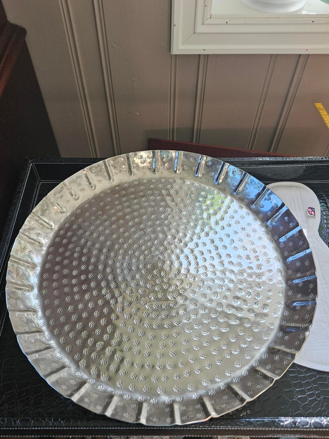 Stort pynte fat/ lys fat D 46 cm | FINN-torget