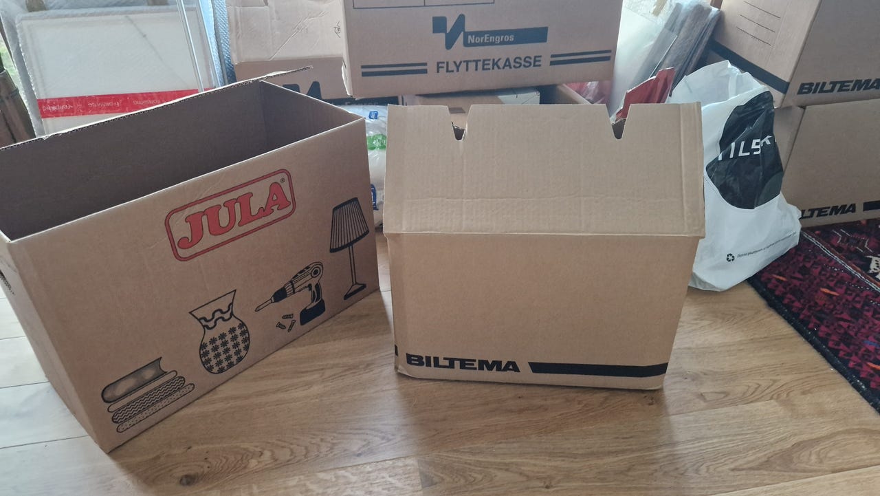 Brukte flyttekartonger, fullt brukbare | FINN torget