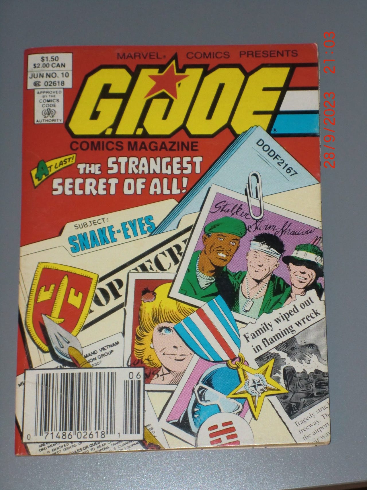 GI JOE ACTION FORCE COMICS MAGAZINE RETRO The Secret | FINN-torget