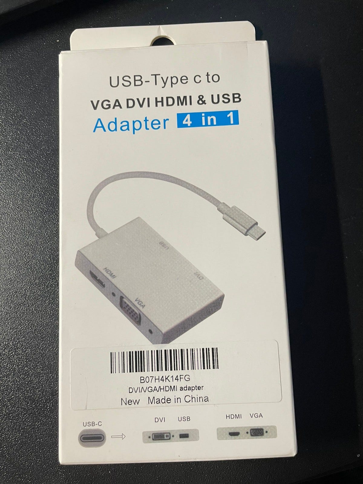 Adapter USB-C to VGA, DVI, HDMI & USB-B | FINN torget
