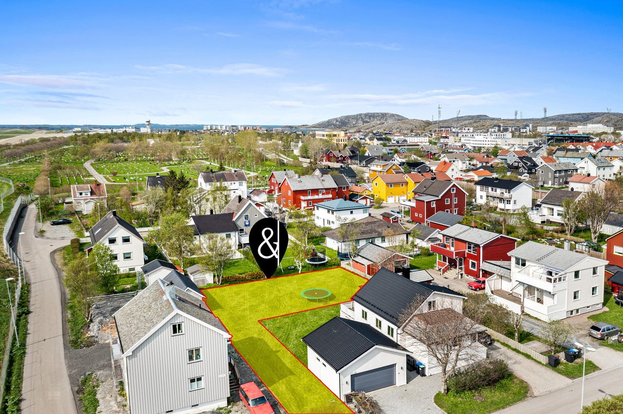 Byggeklar boligtomt på 501 kvm i Midtbyen - Godkjent for boligbygging | FINN eiendom