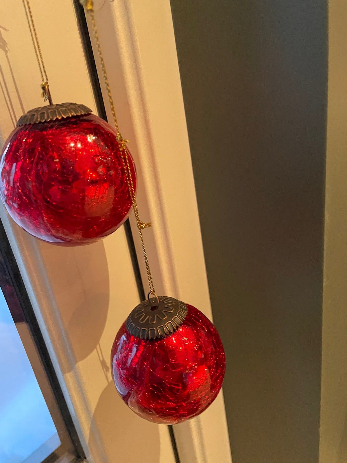 Store julekuler i glass | FINN-torget