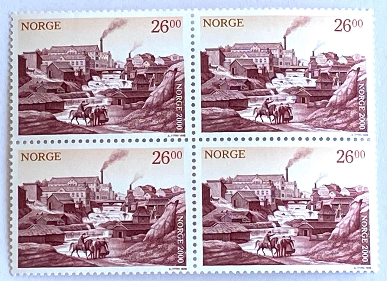 Norge 1999 Norge 2000 I historisk perspektiv NK 1365 4-blokker ...