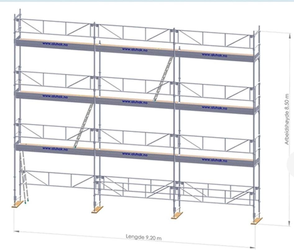 Stillas 75m2 på tilhenger. | FINN torget