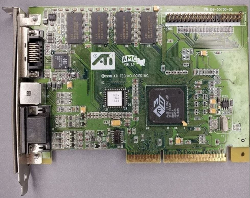 ATI Rage LT Pro 8MB SDRAM AGP Video Graphics Card- 109-55700-00 | FINN-torget