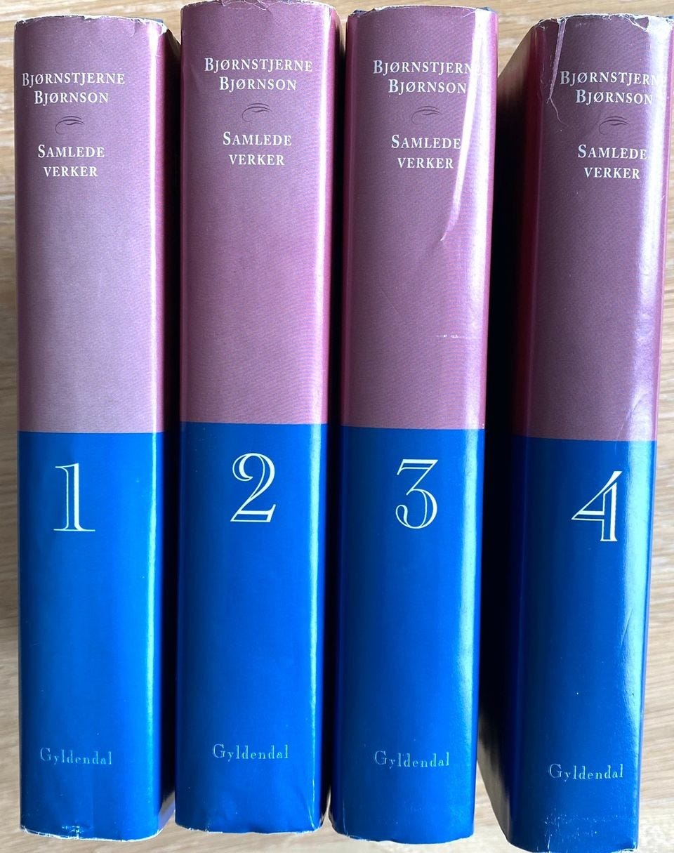 "Bjørnstjerne Bjørnson Samlede verker bind 1-4 (komplett)" | FINN-torget