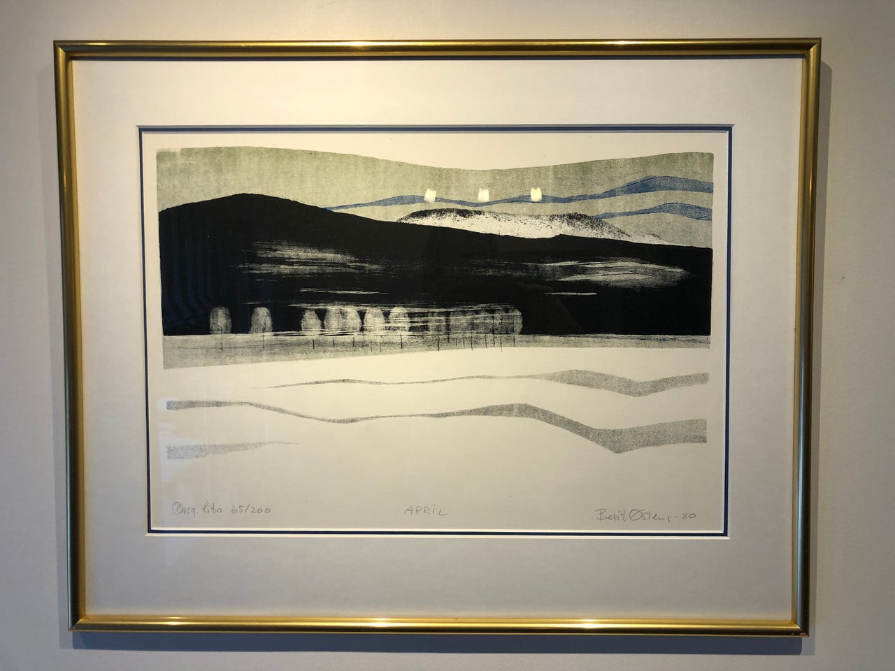2 fine litografier av Berit Østeng selges samlet kr 800,- eller separat ...