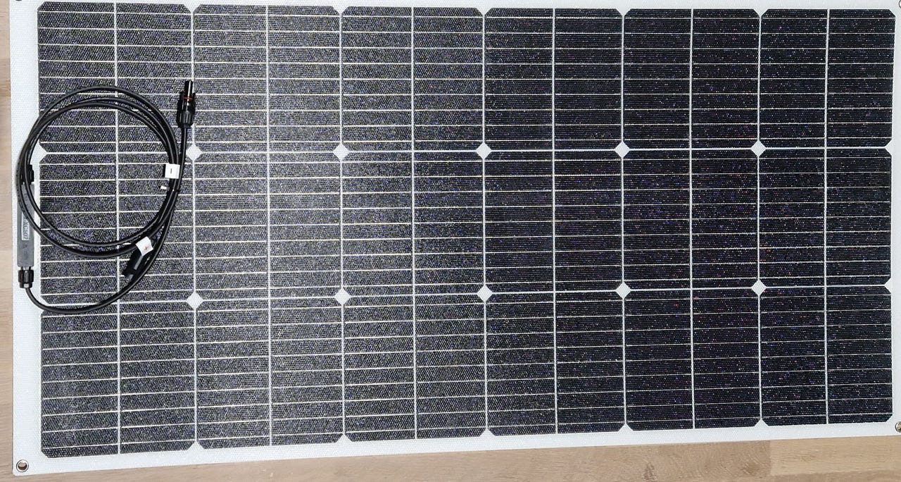 Solcellepanel EFTE med MPPT regulator. Perfekt for Båt, hytte og Bobil ...