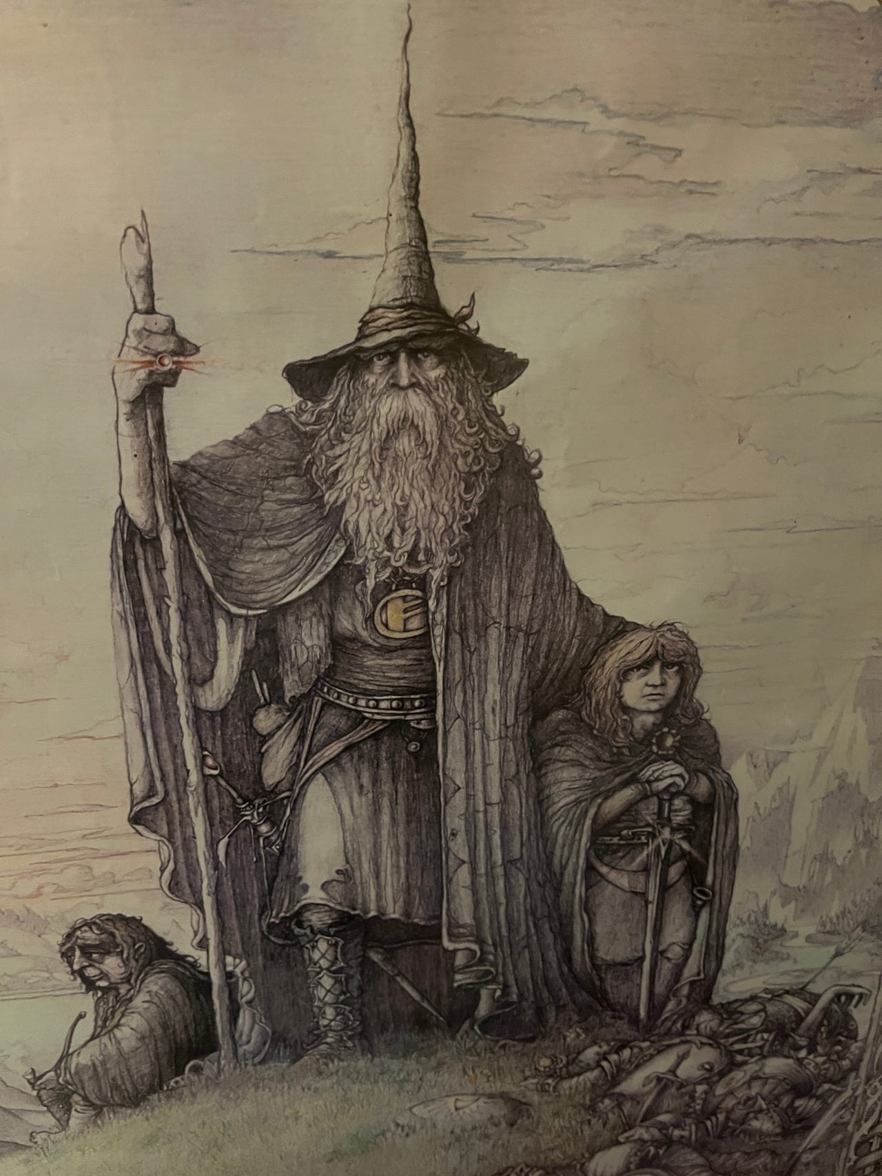 Lord of the Rings JRR Tolkien Plakat 1976 | FINN-torget