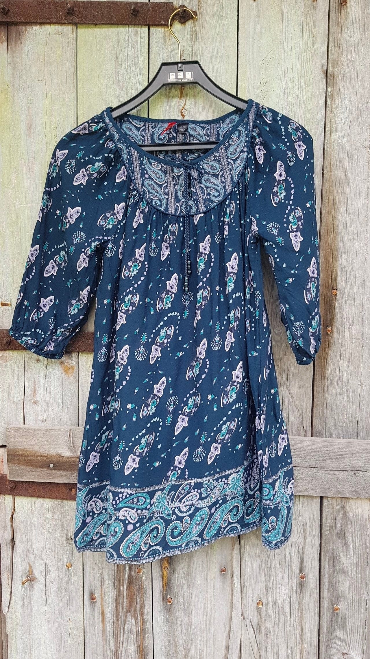 Y2k / 2000 talls🦋 Tunika Kjole Topp. 100% viskose. 34 - XS | FINN-torget