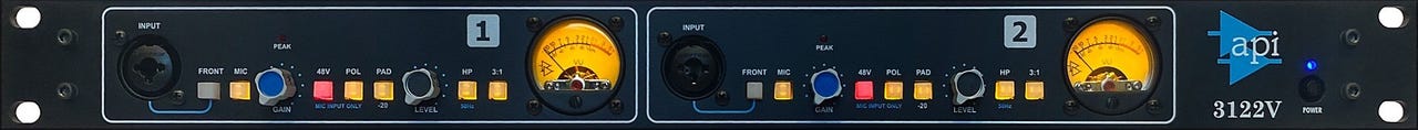 API Audio 3122V 2 -Channel Mic/Line Pre | FINN-torget