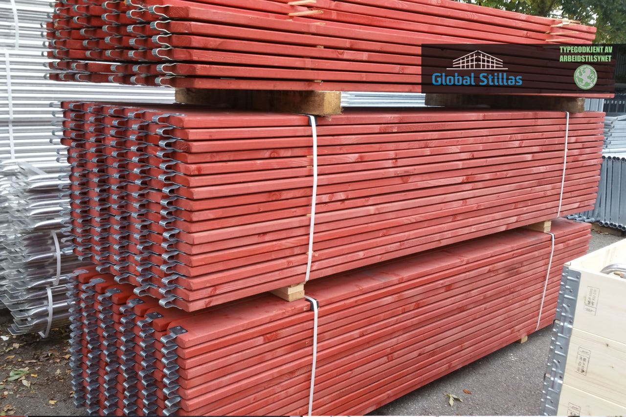 Stillas sparkebord, Fotlist langside, Fotlist 307cm, 257cm, 207cm ...