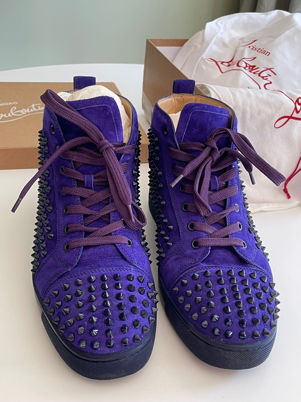 Louis Spikes sneakers fra merket: Christian Louboutin Paris. Str: 44 ...