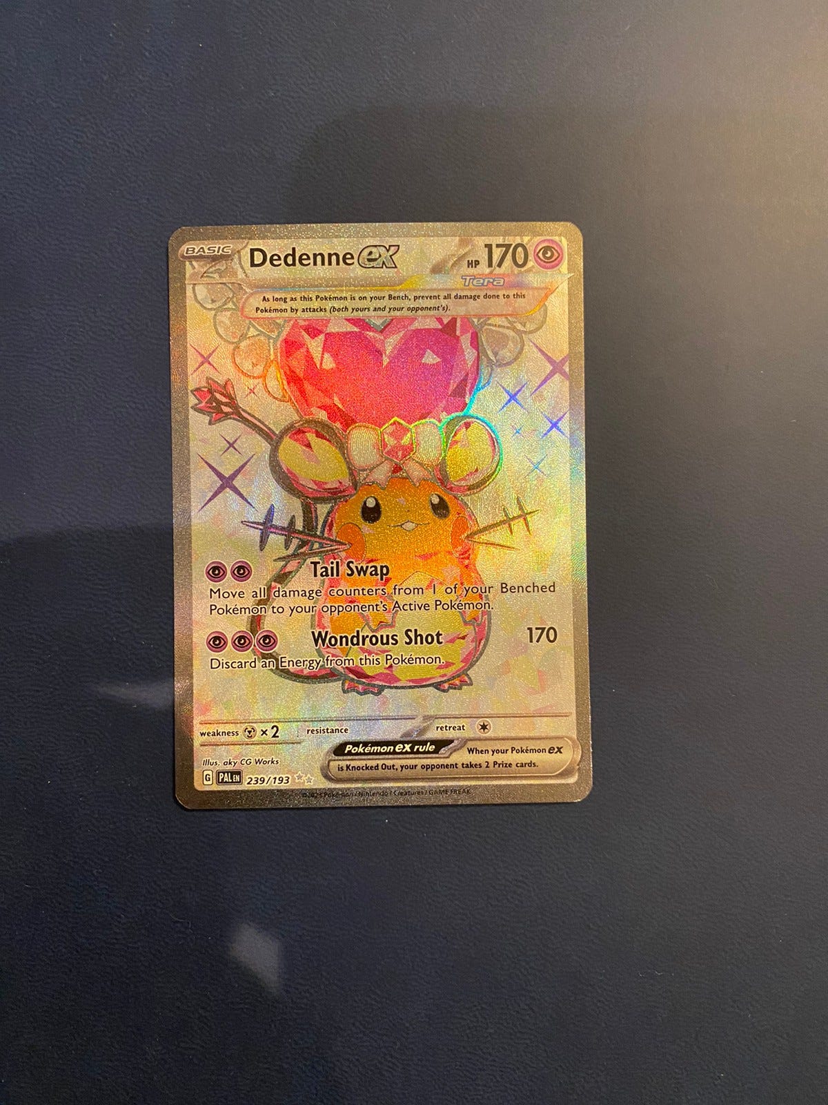 Pokemon TCG Dedenne ex 239/193 Paldea Evolved Full Art Ultra Rare ...