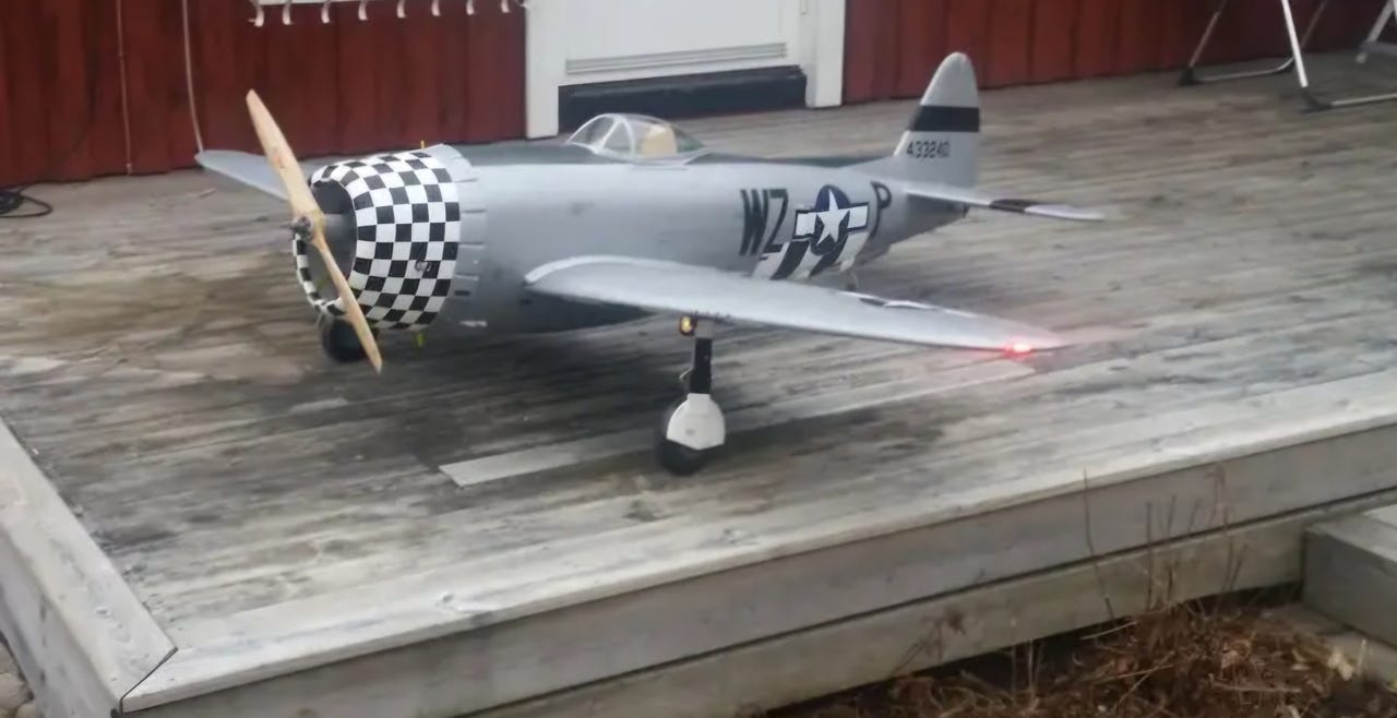 Top Flite P47 flyklar med zdz 60cc | FINN torget