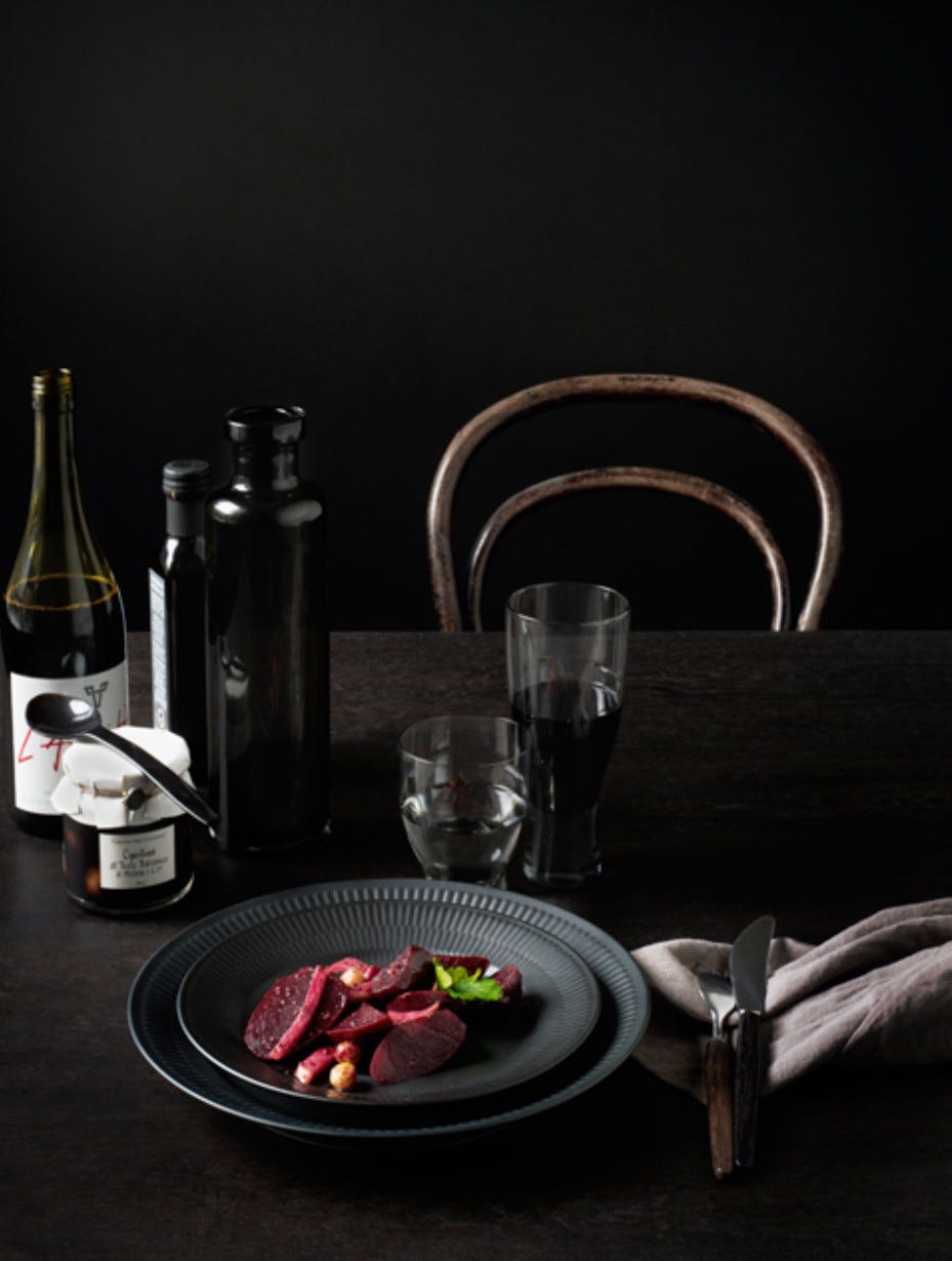 Royal copenhagen sort riflet 22cm | FINN-torget