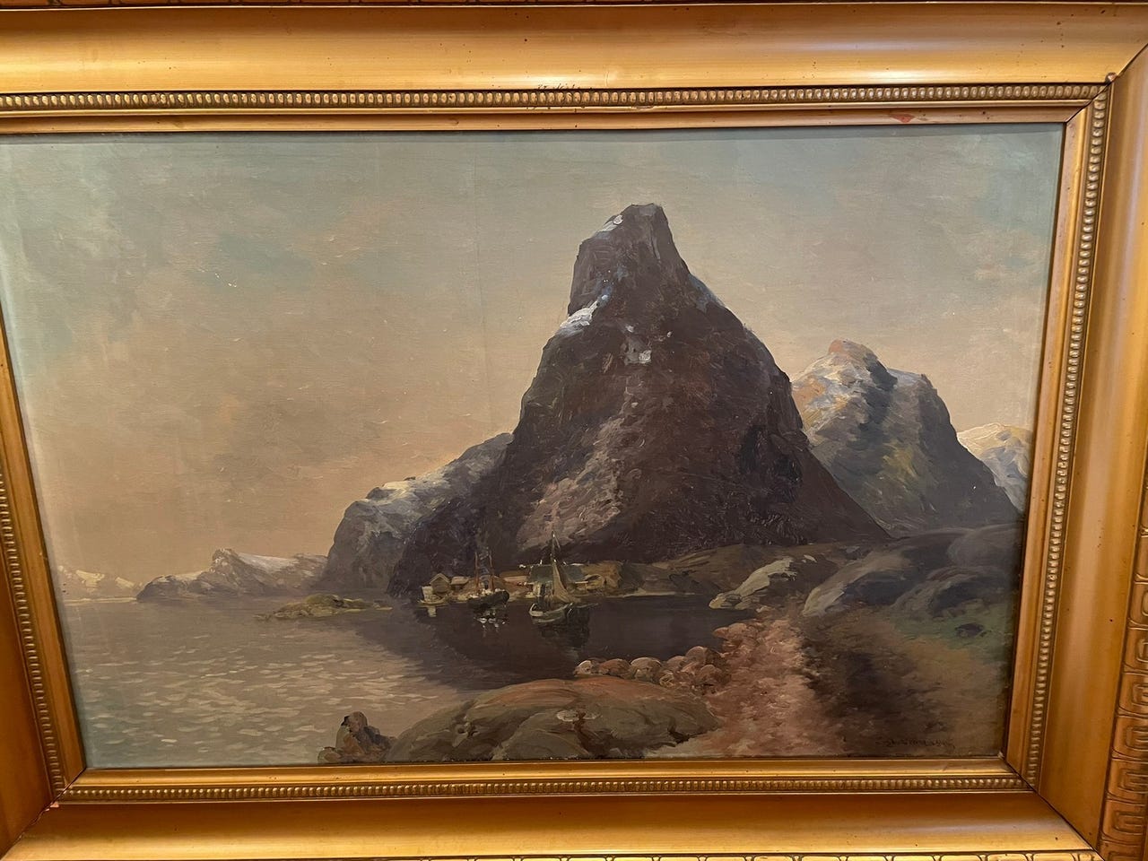 Maleri Sigvart Simensen, Fra Lofoten | FINN-torget