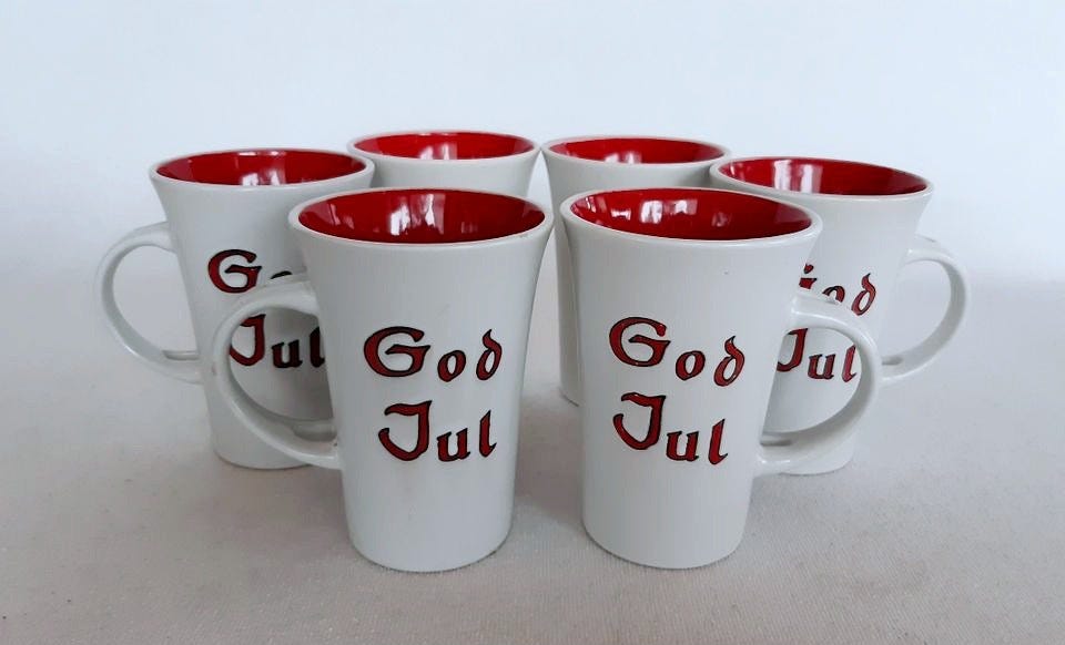 6 krus God Jul. Modern House | FINN-torget