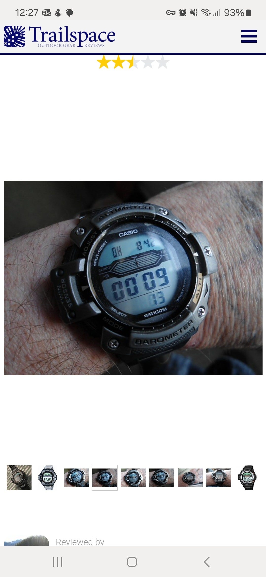 Casio Illuminator 3202 Digital WR100M 5 Alarm World Time Barometer ...