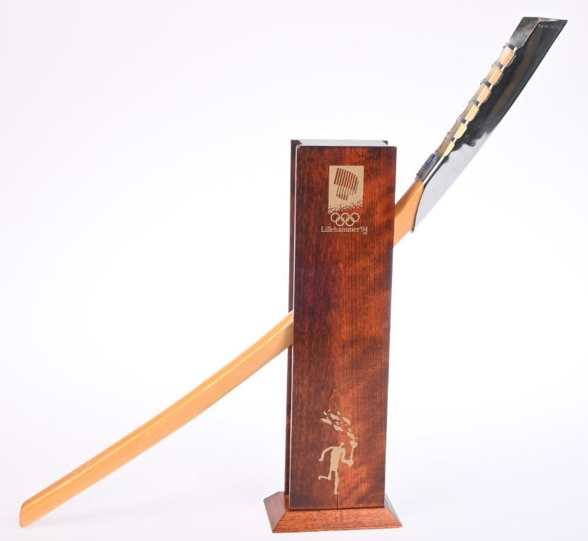 Fakkel fra OL på Lillehammer 94 | FINN-torget