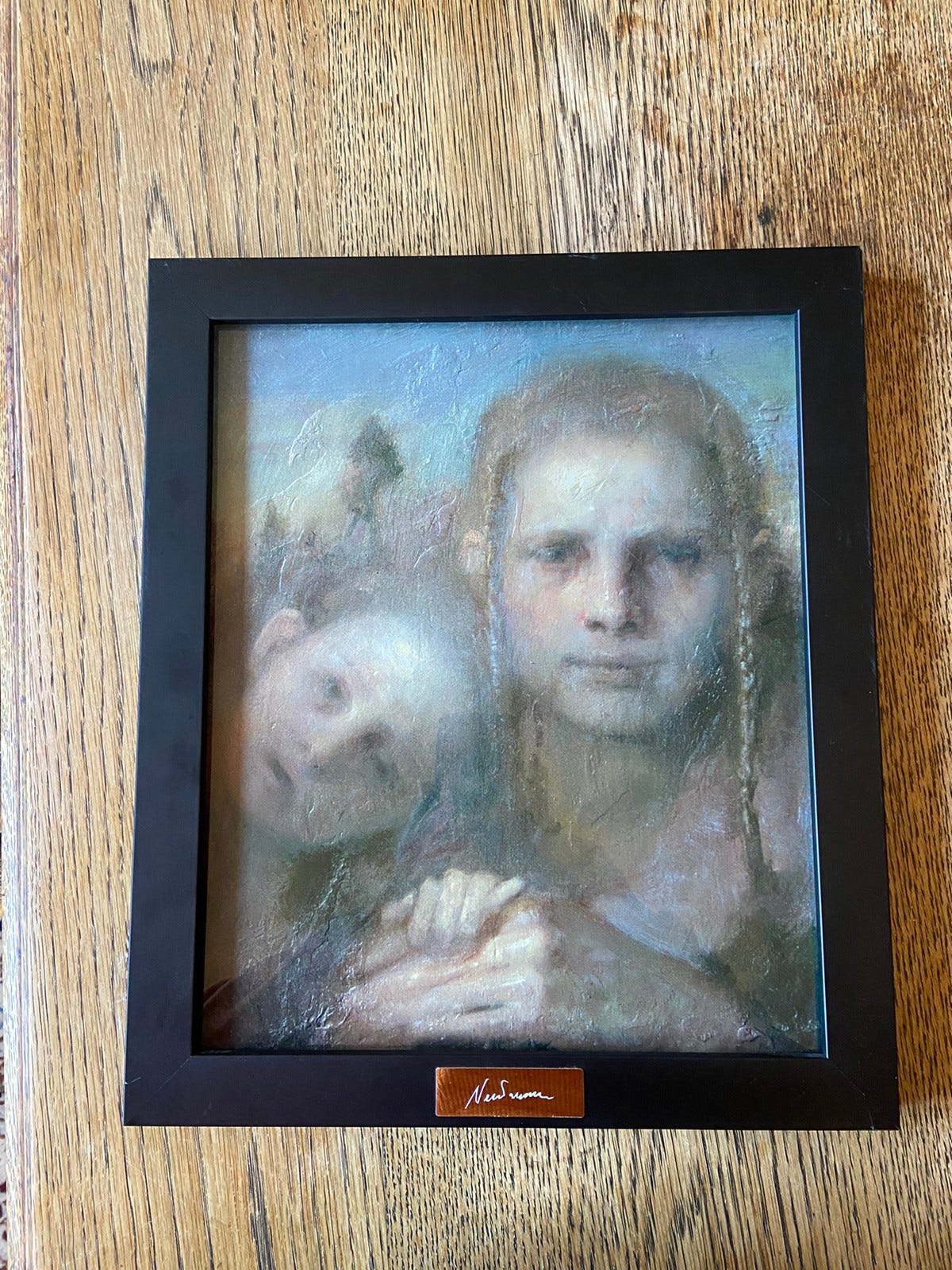 Odd Nerdrum glass trykk «Mor og datter» | FINN-torget