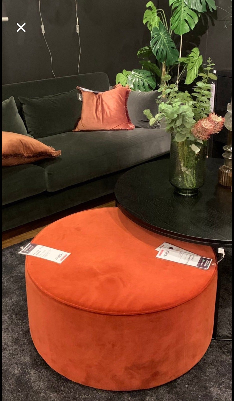 Oransje puff fra Skeidar | FINN torget