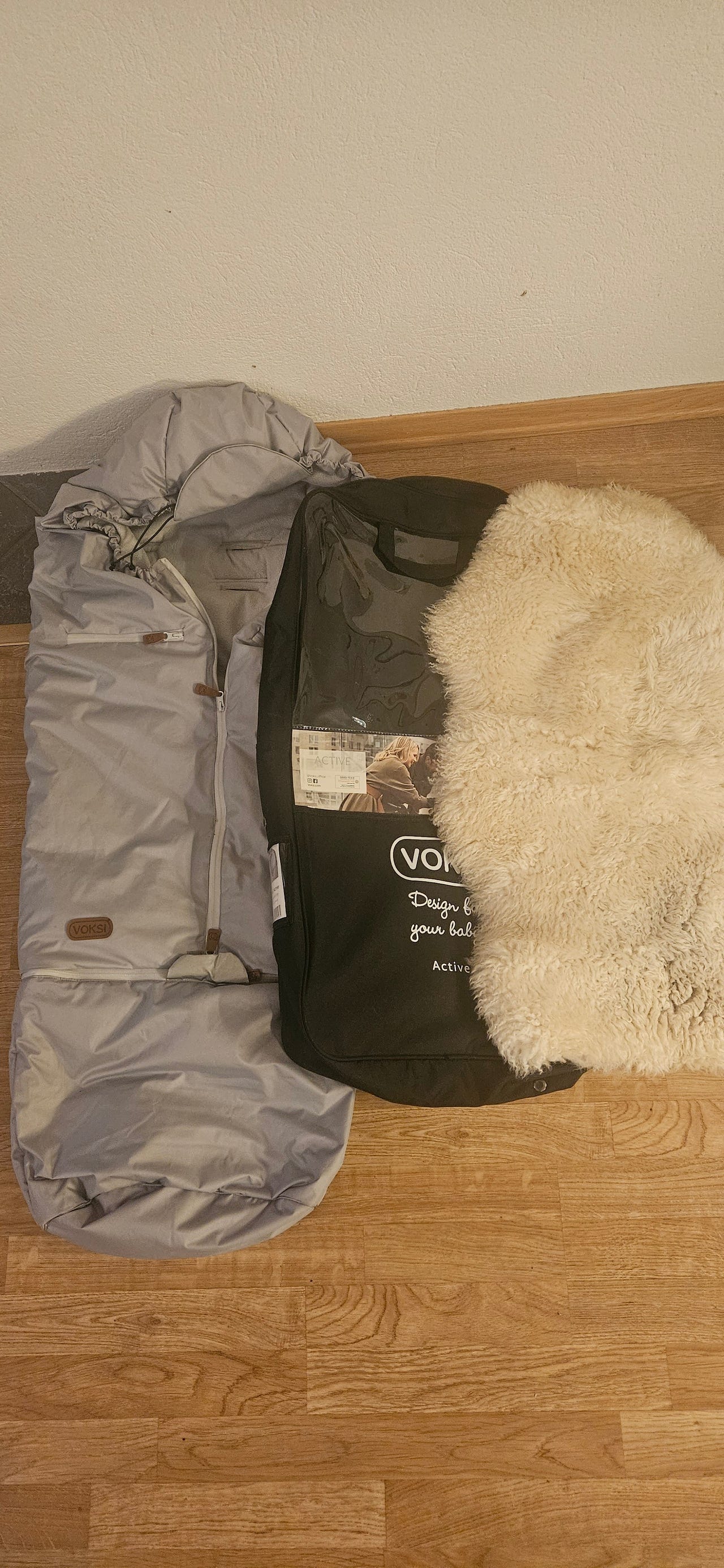 Voksi active vognpose med saueskinn | FINN torget