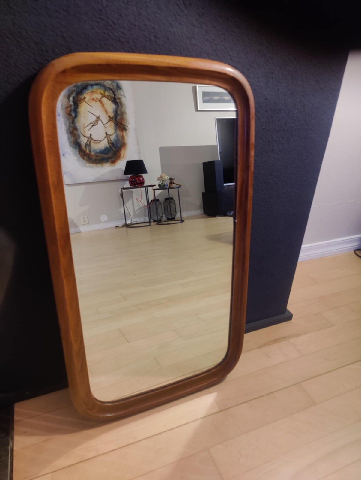 Teak speil | FINN torget