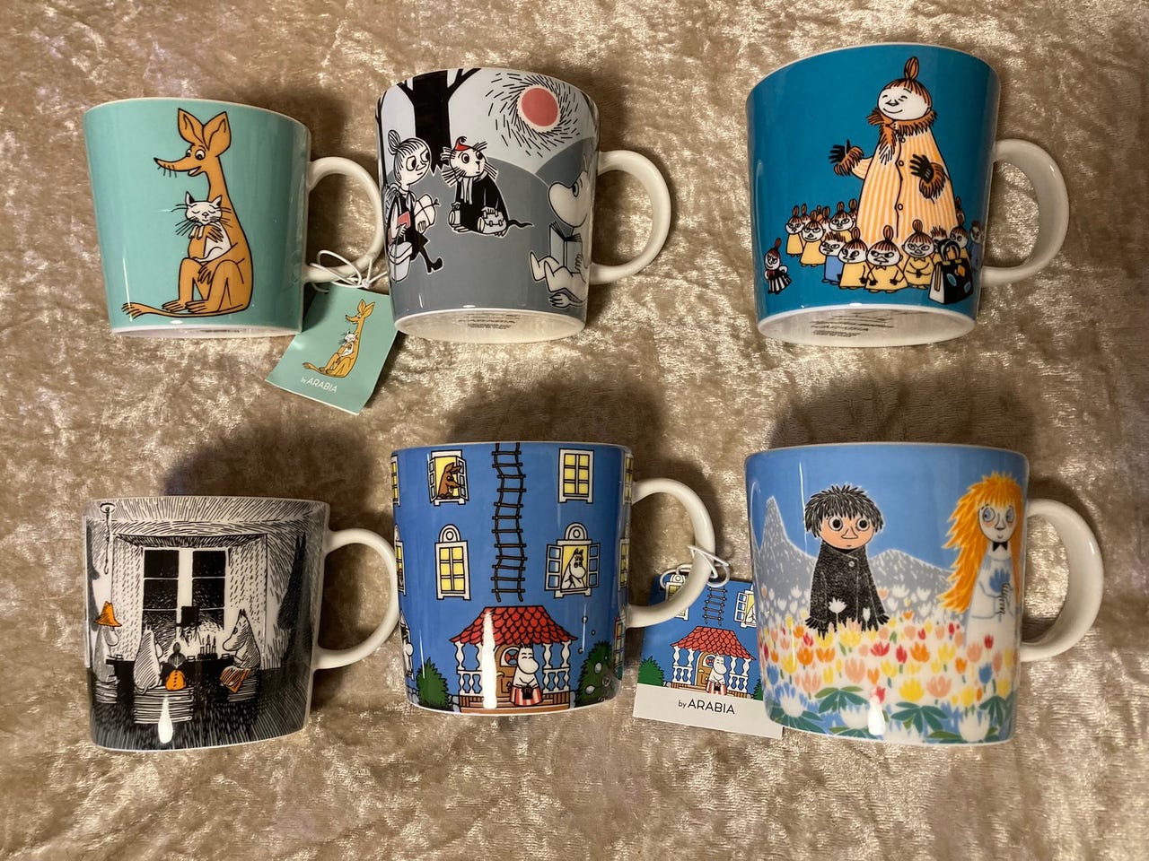 Mumin muggar / Mummi kopper / Mummi mugs - seks stykker | FINN-torget