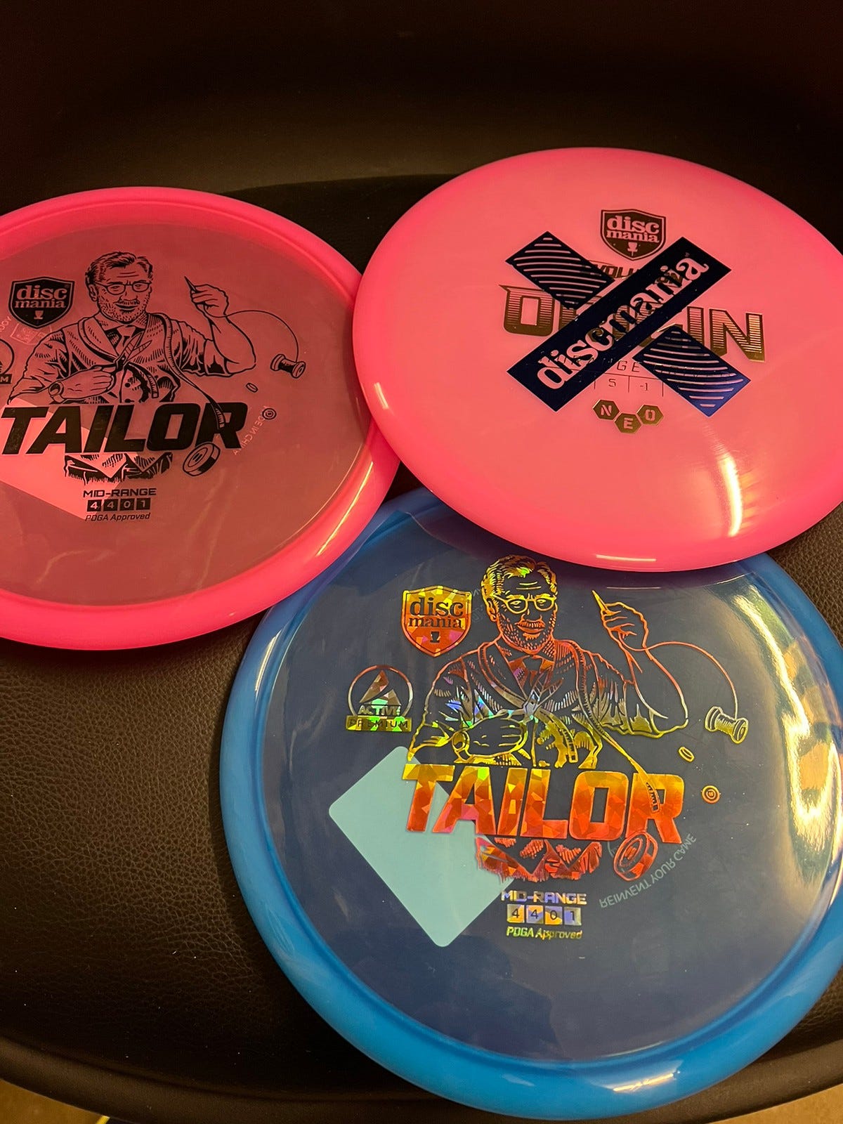 Selges samlet, 3 discmania midrange, 2 Tailor og 1 Origin | FINN-torget