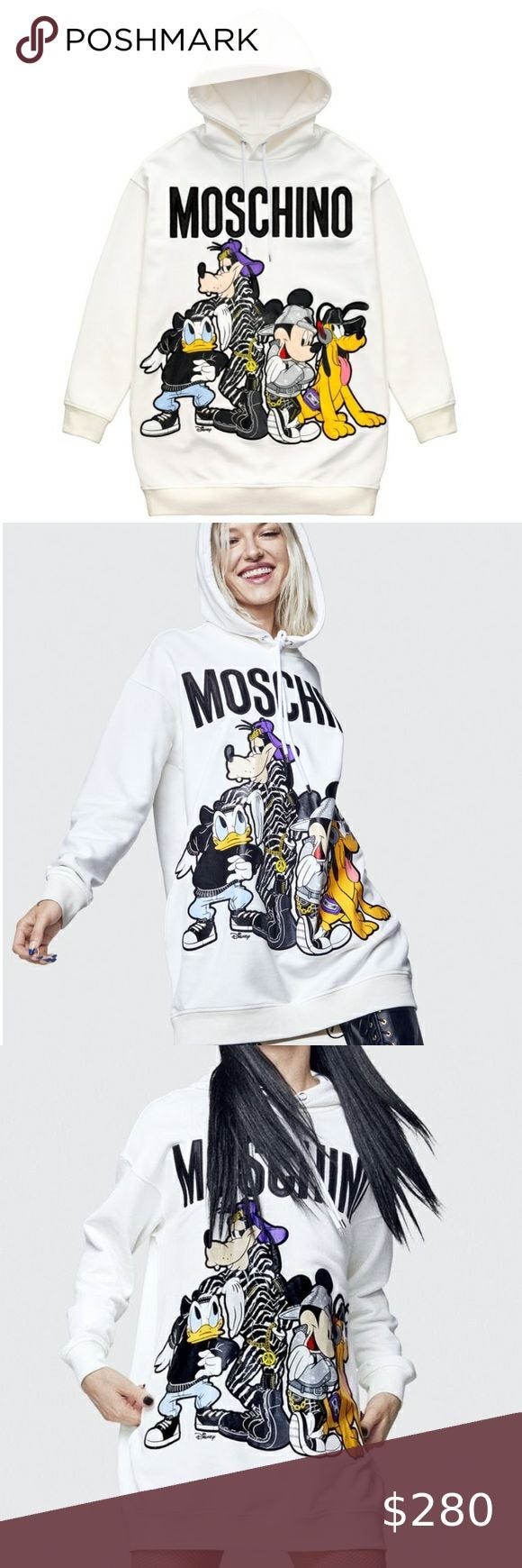 Moschino Disney genser oversized H&M oversized str.M | FINN-torget