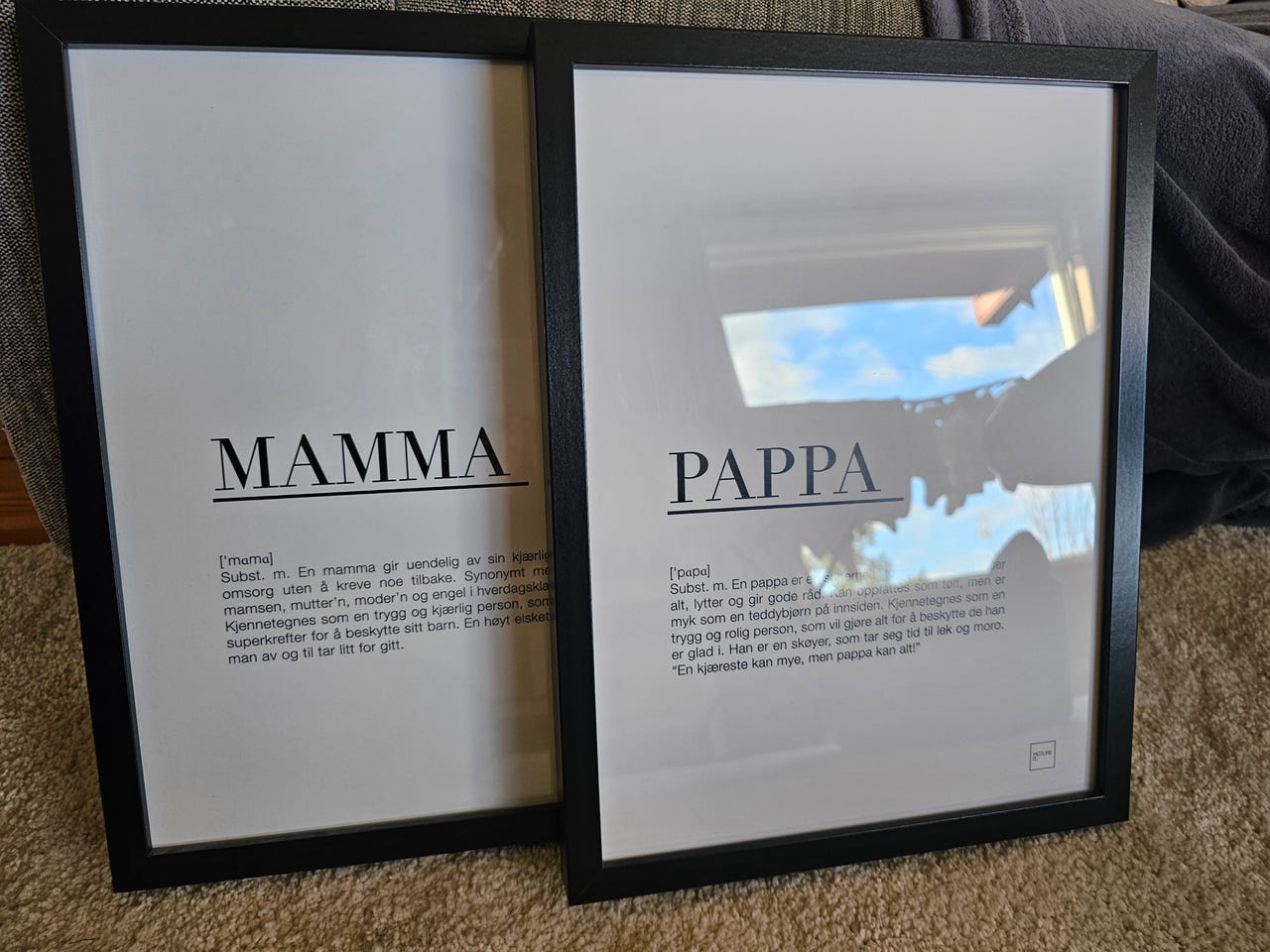 Mamma & pappa Poster | FINN-torget